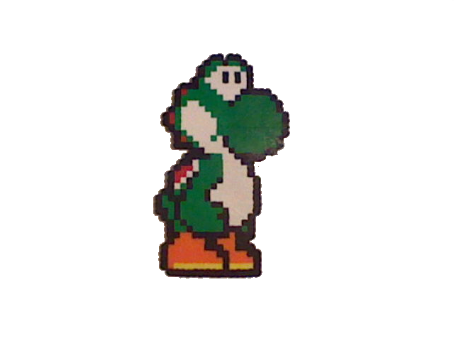 Perler Yoshi by FictitiousFlux on DeviantArt