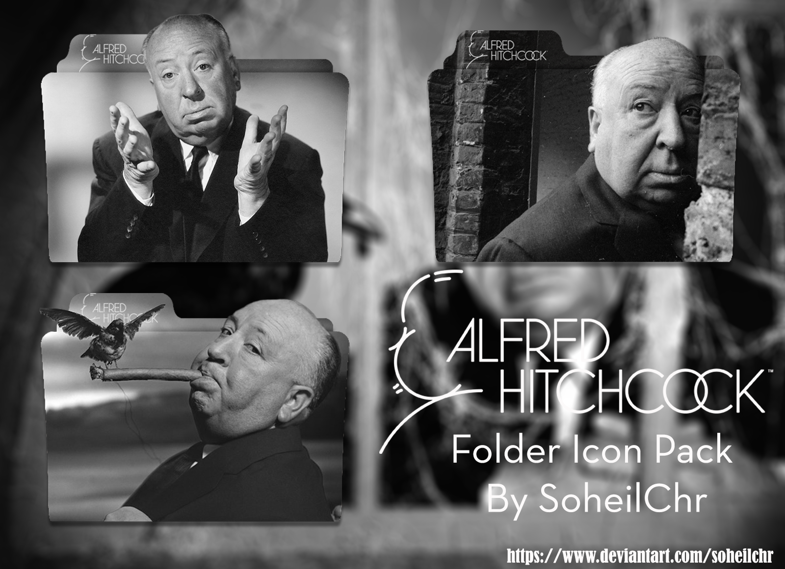 ALFRED HITCHCOCK Folder Icon Pack by soheilchr on DeviantArt