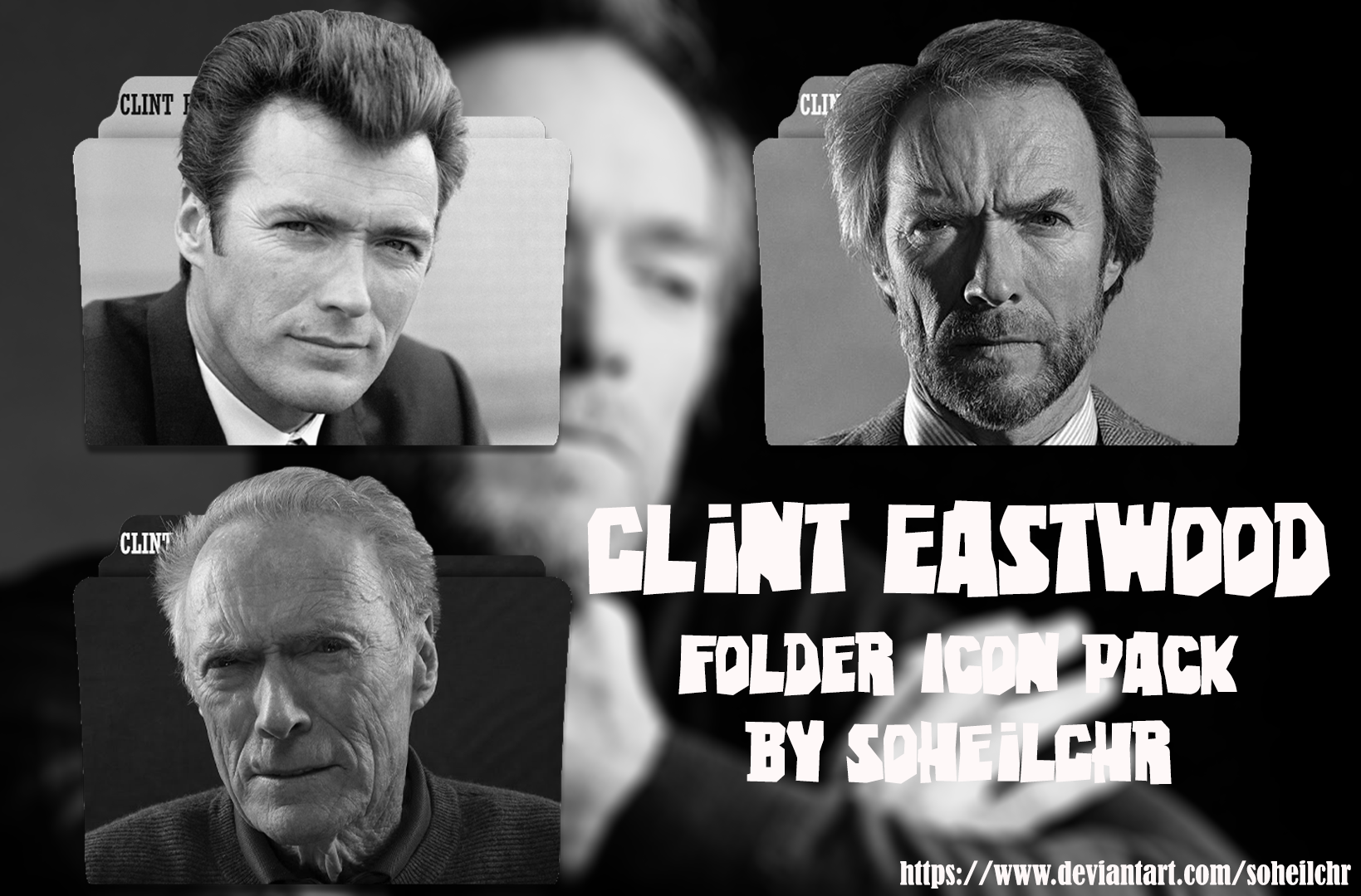 CLINT EASTWOOD Folder Icon Pack by soheilchr on DeviantArt