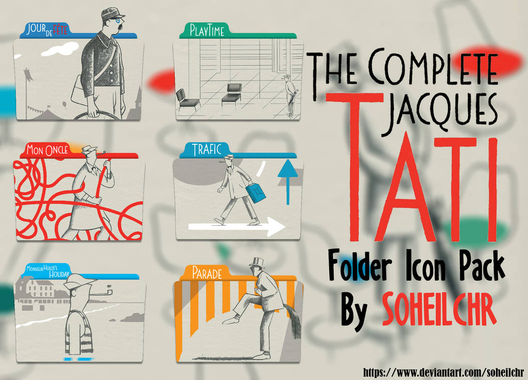 The Complete Jacques Tati Folder Icon Pack by soheilchr on DeviantArt