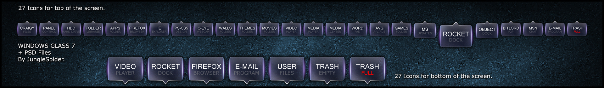 Windows Glass 7 Icons by NoobGamer75 on DeviantArt