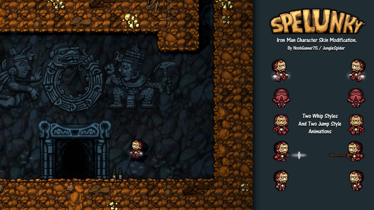 Download Spelunky Iron Man Skin by NoobGamer75 on DeviantArt