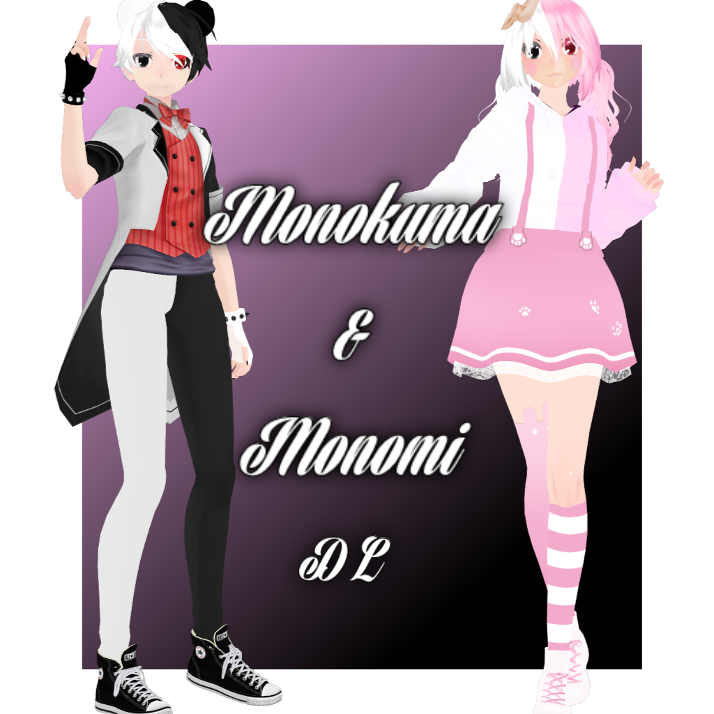 Monokuma and Monomi DL by Allei2511 on DeviantArt