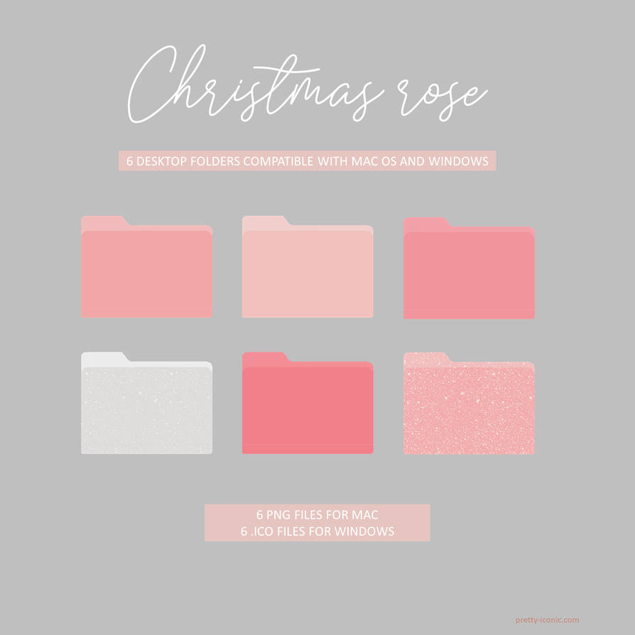Rose folders, Desktop icons, Mac icons by lilyrach on DeviantArt