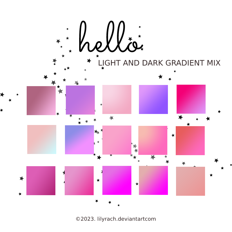 014. GRADIENTS PACK - Hello Gradients colors by lilyrach on DeviantArt