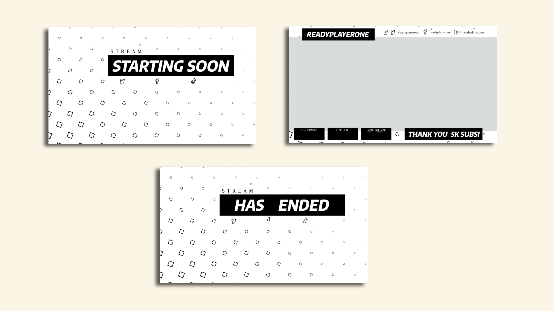 Free Minimalist Twitch Overlay Kit By Lilyrach On Deviantart