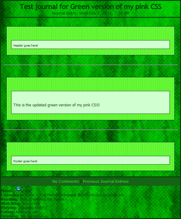 Green CSS by Bitchtits-McGee on DeviantArt