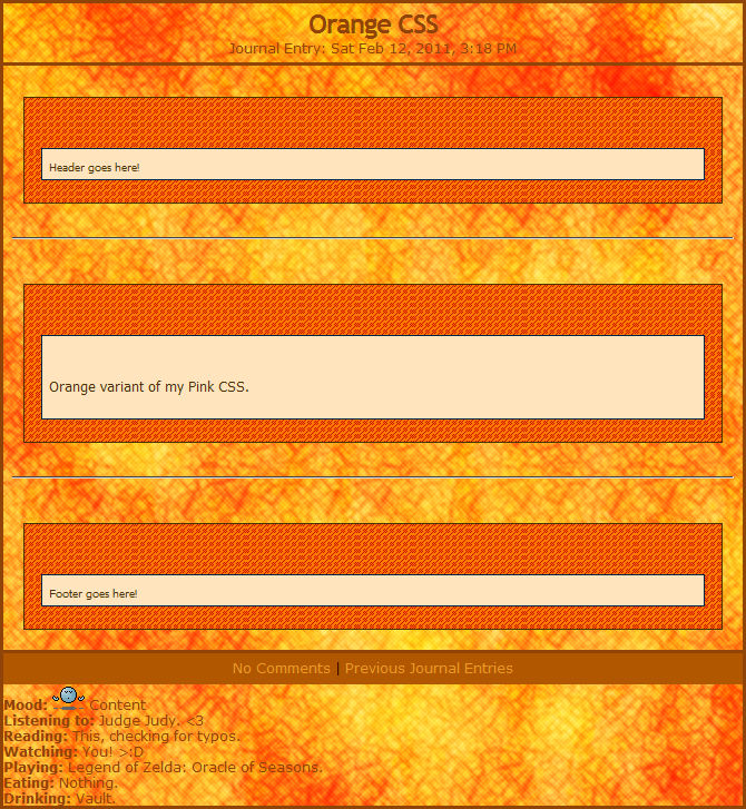 Orange Css By Bitchtits Mcgee On Deviantart