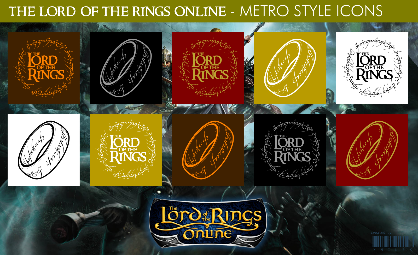 The Lord of the Rings Online - Metro Style Icons by xmilek on DeviantArt