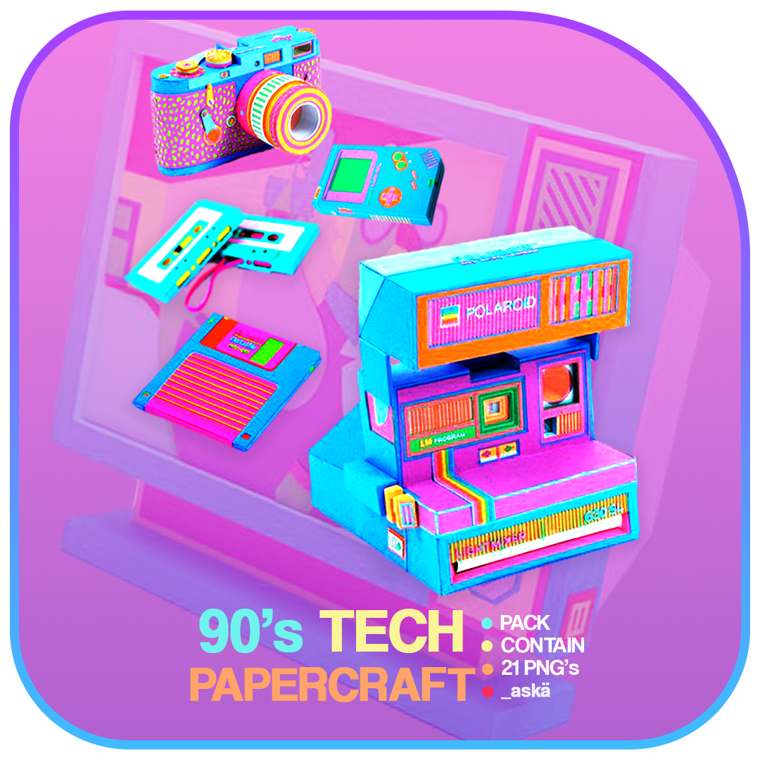90'S TECH PAPERCRAFT PACK by AskaRaiikonen on DeviantArt
