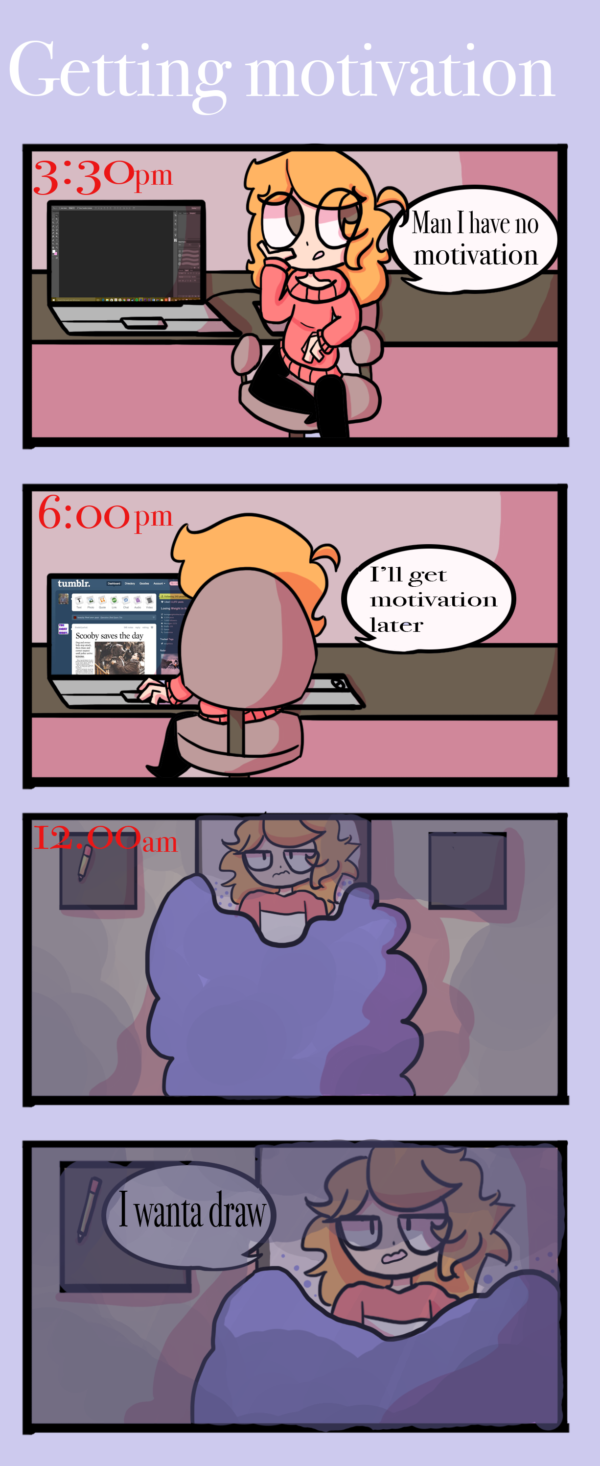 Getting motivation comic by happysquid1236577 on DeviantArt