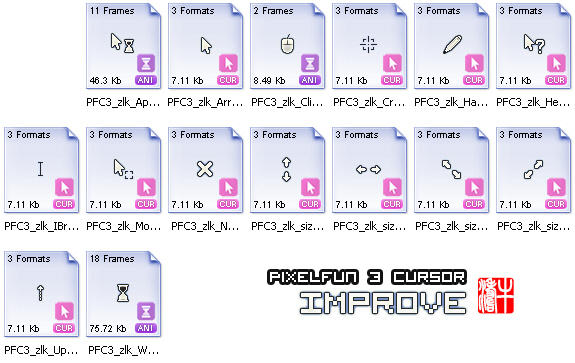 PixelFun 3 Cursor - Improve by zealkane on DeviantArt