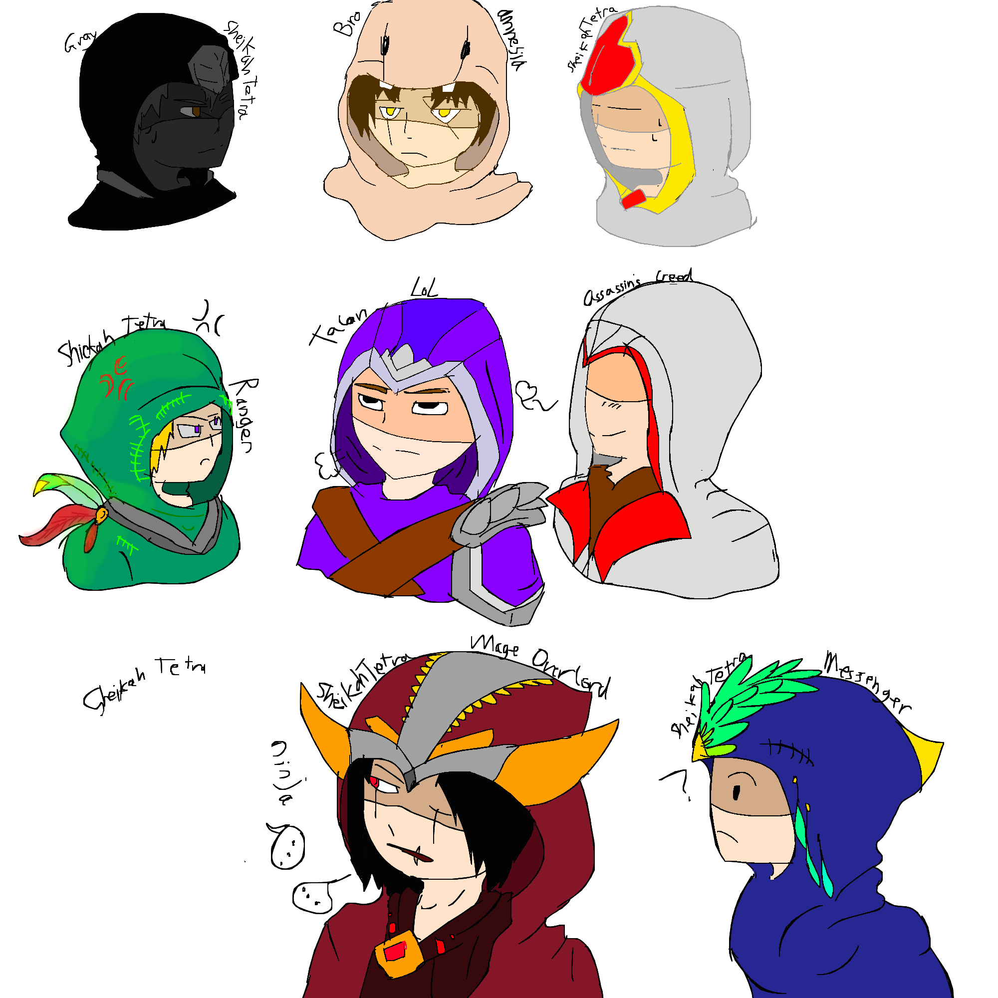 Hoods Hoods Hoods Hoods Hoods and more Hoods! by ShiekahTetra on DeviantArt