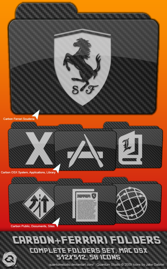 Carbon+Ferrari Folders by quantumstudio on DeviantArt