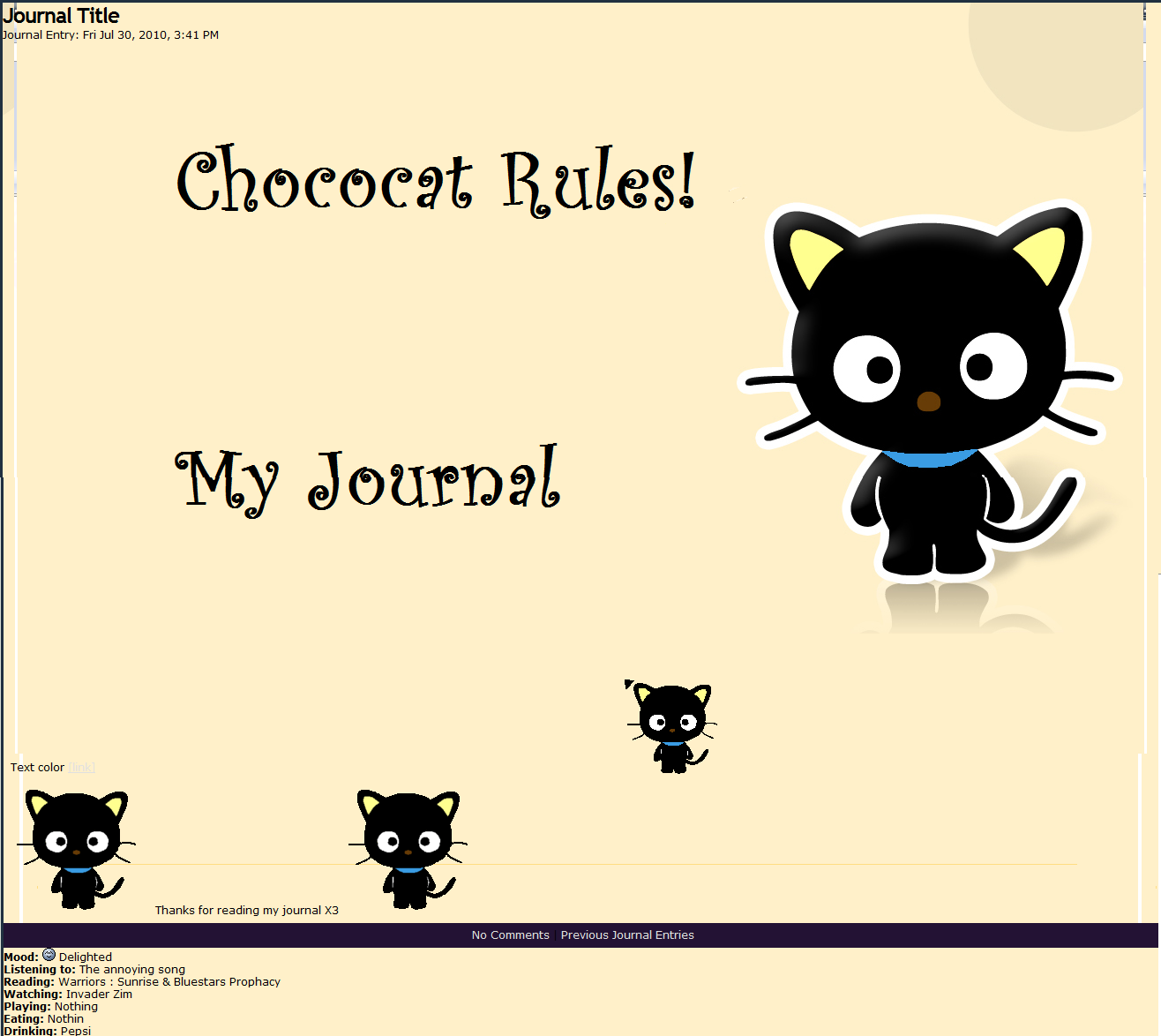 Chococat Journal Skin by Freeze-pop88 on DeviantArt