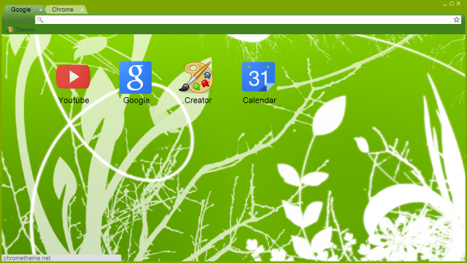 Google Chrome Theme .:Green:. by V-Editions on DeviantArt