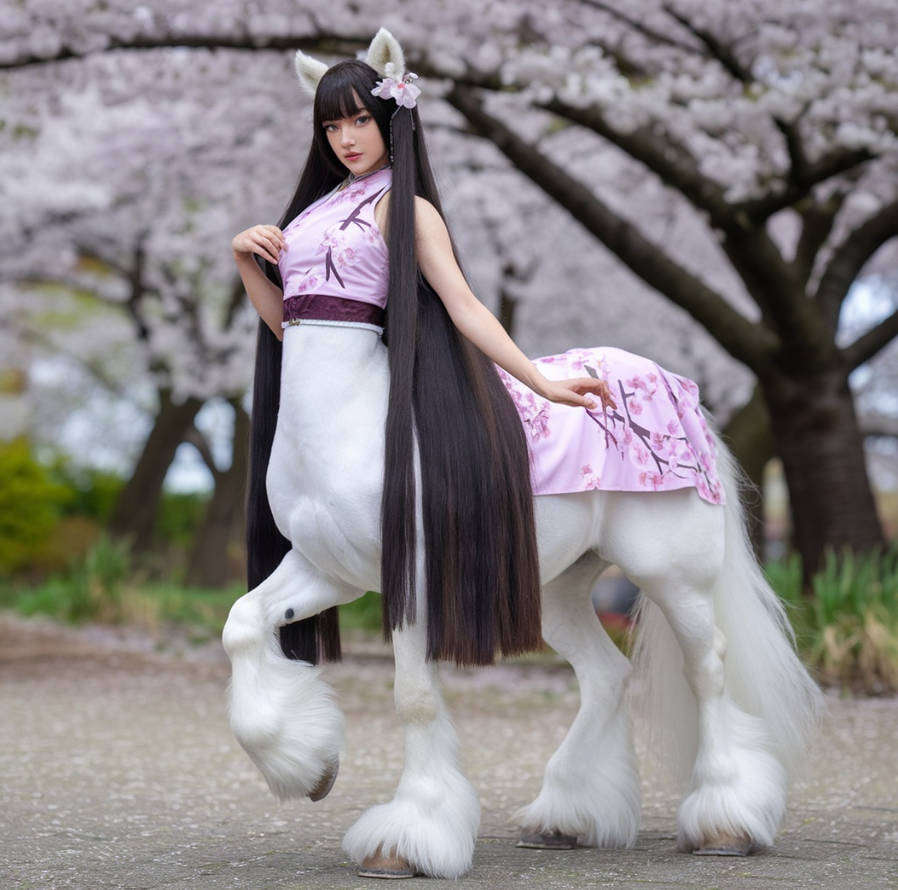 Japanese Centauress walking by AndrewFish99 on DeviantArt