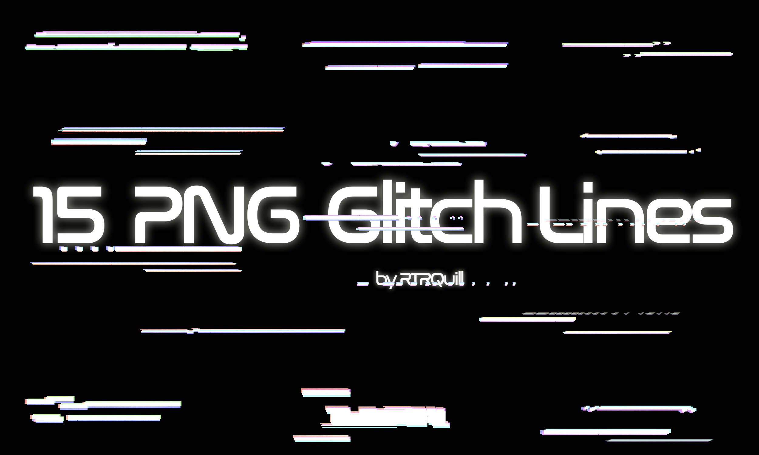 15 PNG glitch lines by RTRQuill by RTRad on DeviantArt