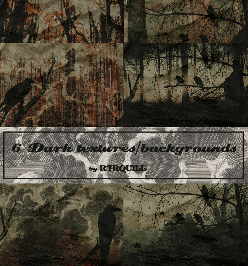 6 Dark textures by RTRQuill by RTRad on DeviantArt