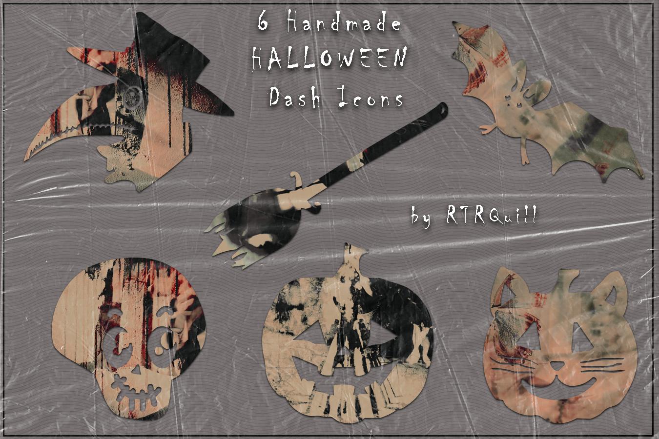 6 Handmade Halloween Dash Icons by RTRQuill by RTRad on DeviantArt