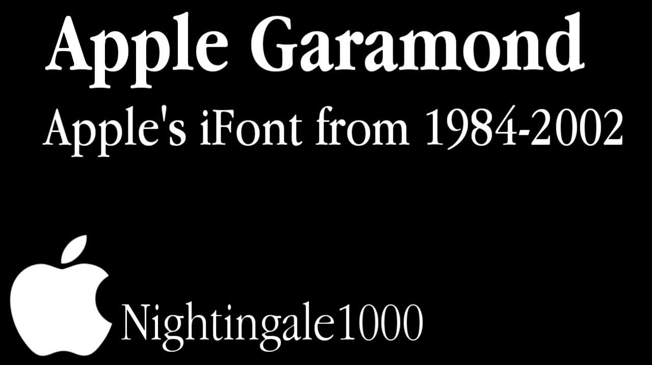 Apple Garamond by Nightingale1000 on DeviantArt