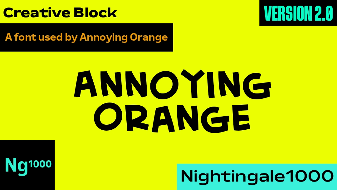 Annoying Orange font (Creative Block) by Nightingale1000 on DeviantArt