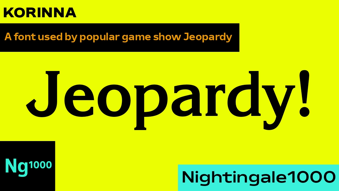 Jeopardy font (Korinna) by Nightingale1000 on DeviantArt