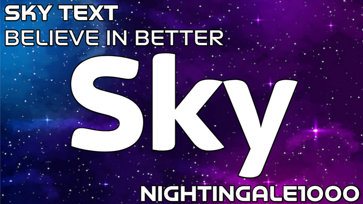 Sky Text By Nightingale1000 On Deviantart