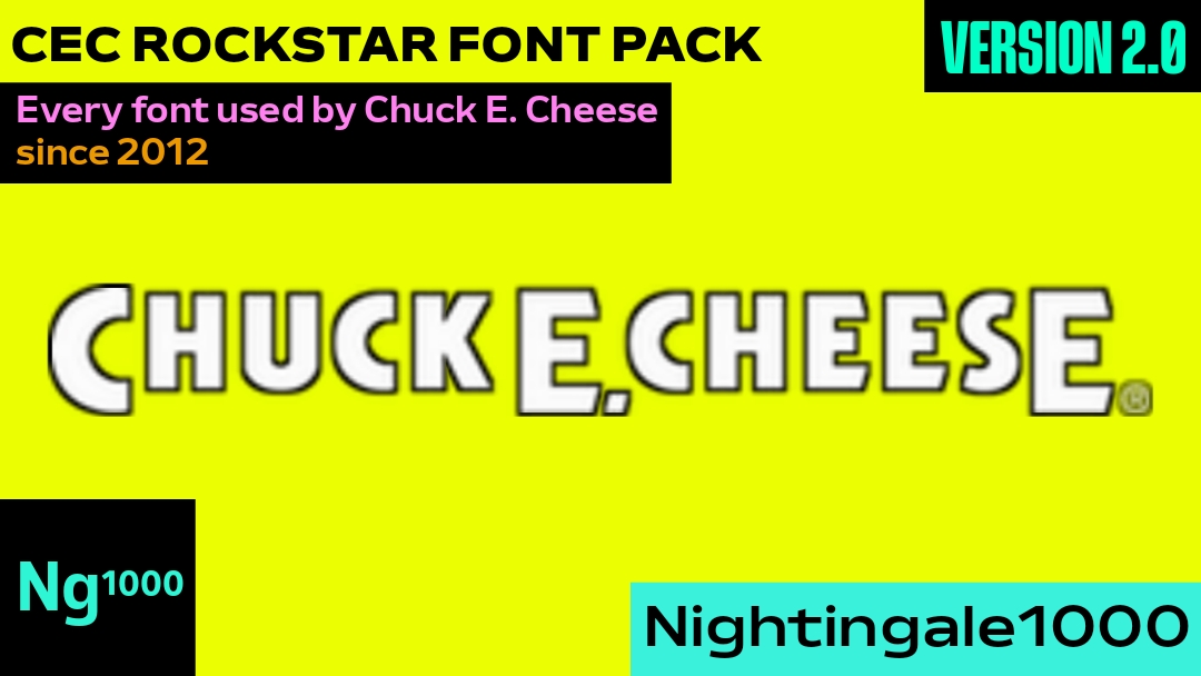 CEC Rockstar Font Pack by Nightingale1000 on DeviantArt