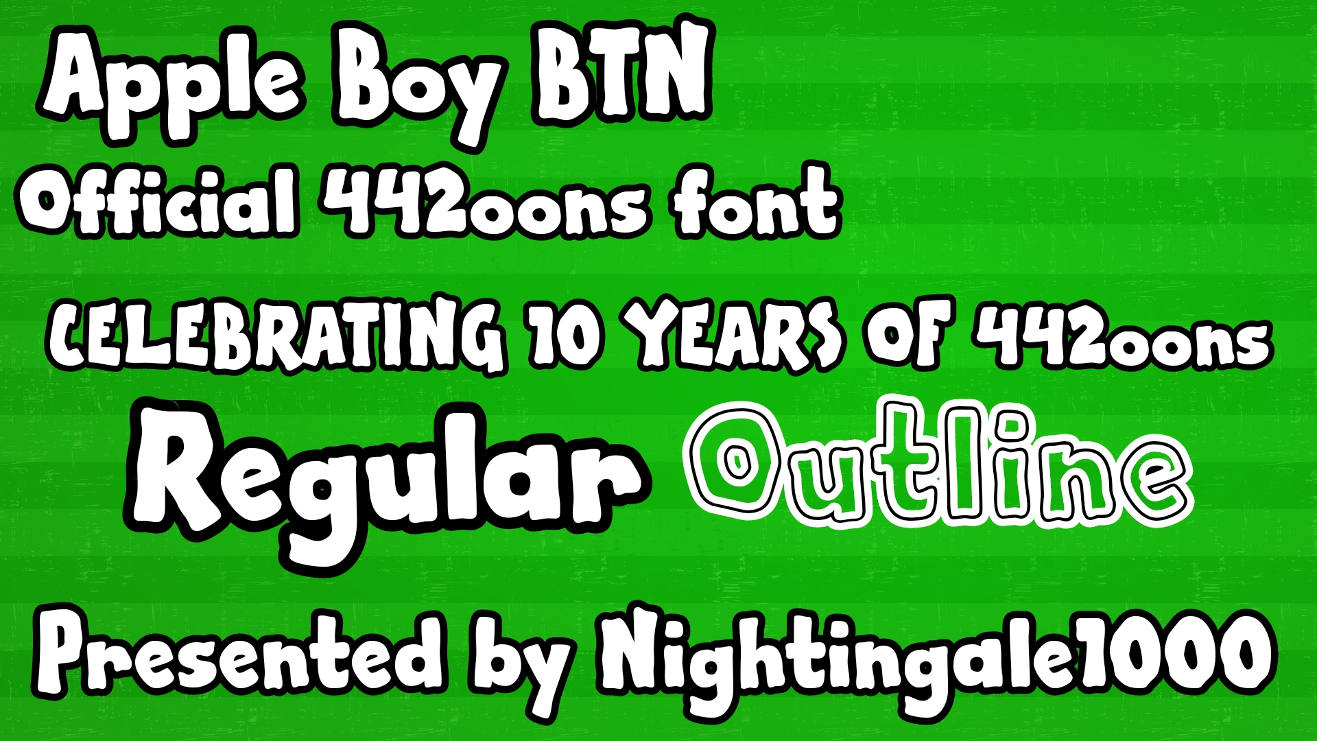 442oons font (Apple Boy BTN) by Nightingale1000 on DeviantArt