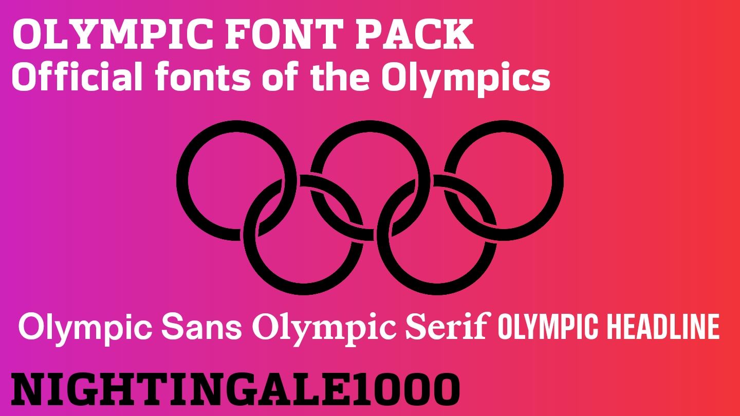 Olympic font pack by Nightingale1000 on DeviantArt