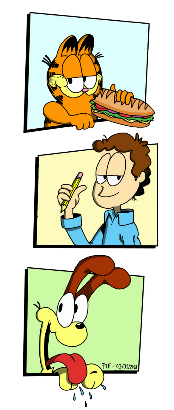 Garfield, Jon n' Odie in the Strip by FTFTheAdvanceToonist on DeviantArt