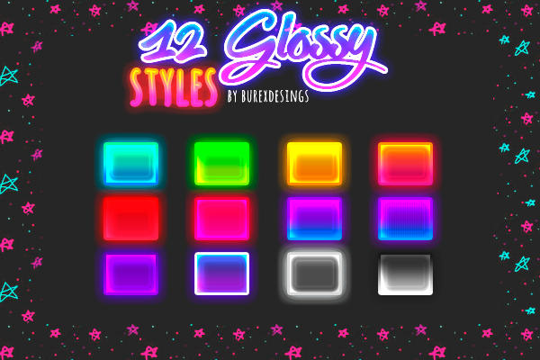 Glossy Styles by burexdesigns on DeviantArt