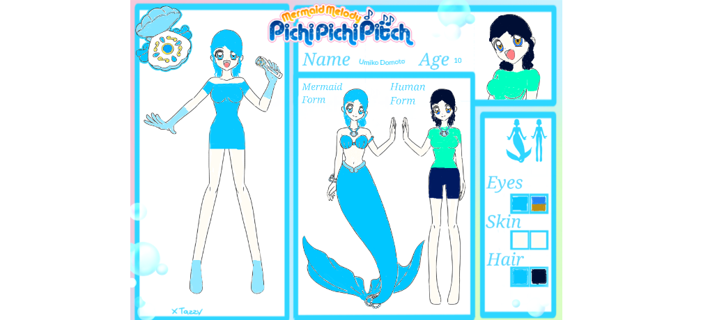 Mermaid Melody OC: Umiko Domoto by cosmogisforever2020 on DeviantArt