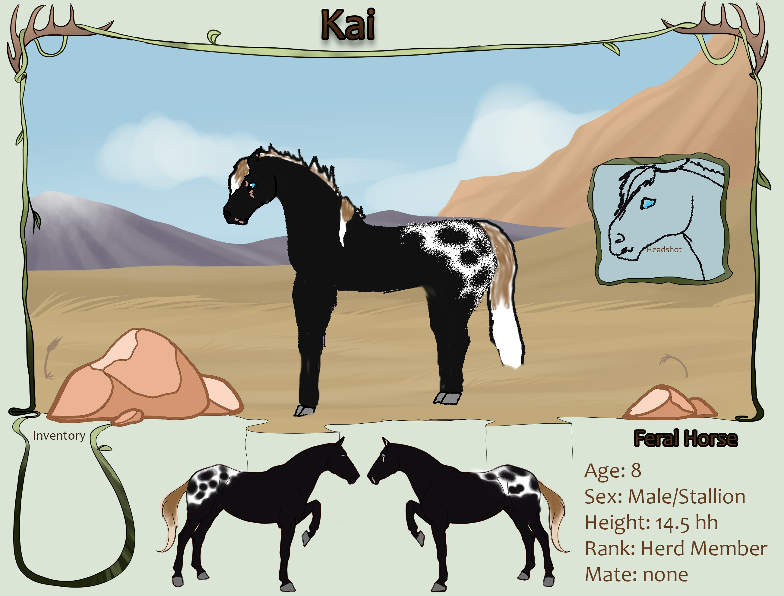 TWW | Feral herd member | Kai by sprite-light on DeviantArt