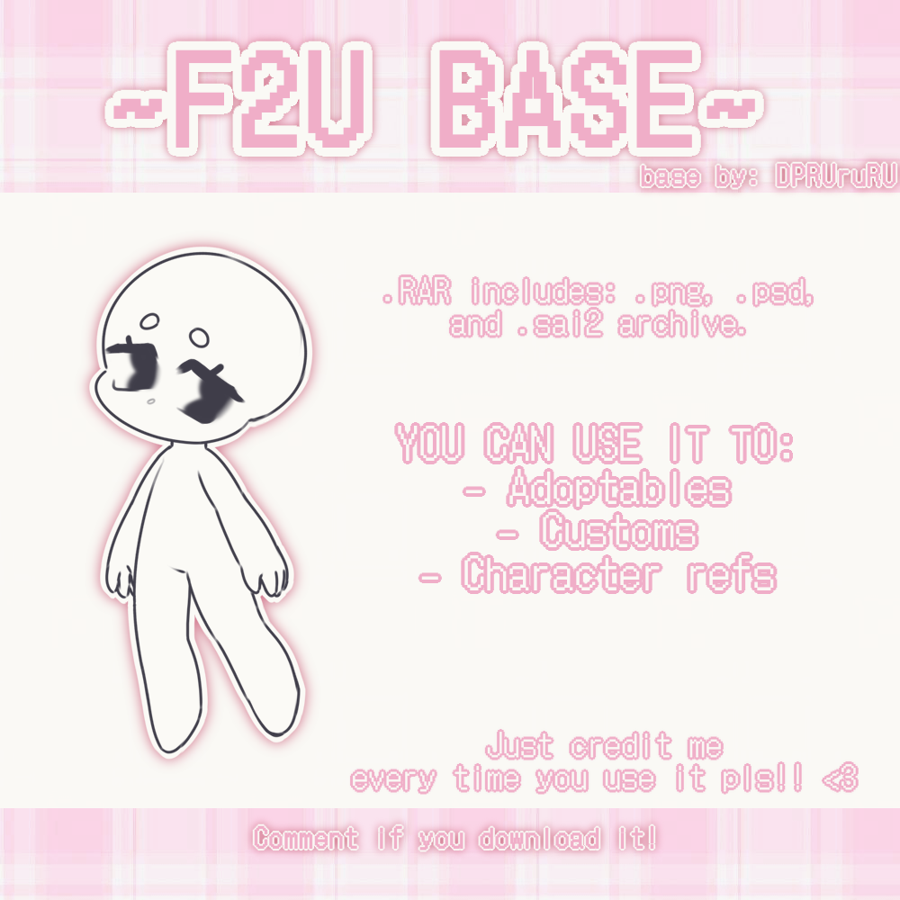 F2U CHIBI BASE [ png psd sai2 ] by DPRUruRU on DeviantArt