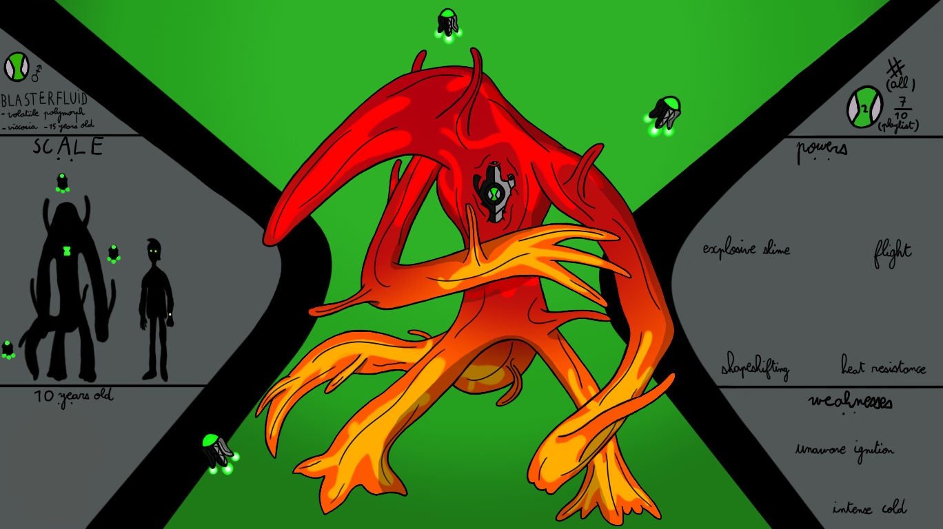 ben 10 PowerCore- blasterfluid(unfinished) by hellwalker99 on DeviantArt