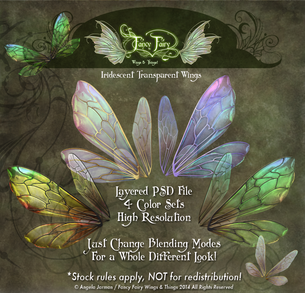 Fancy Fairy Iridescent Bee Fairy Wings Stock by FaeryAzarelle on DeviantArt