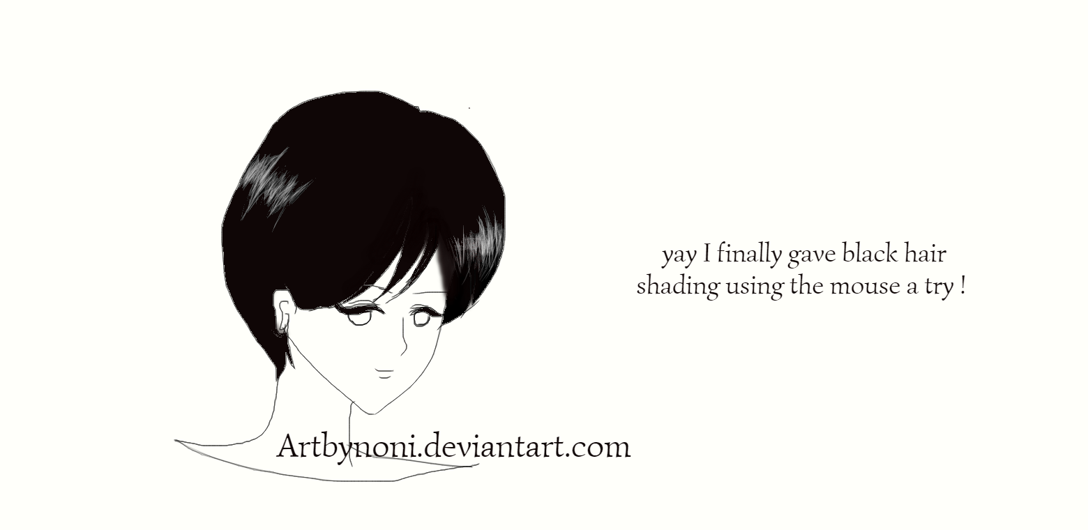 black hair shading by artbynoni on DeviantArt
