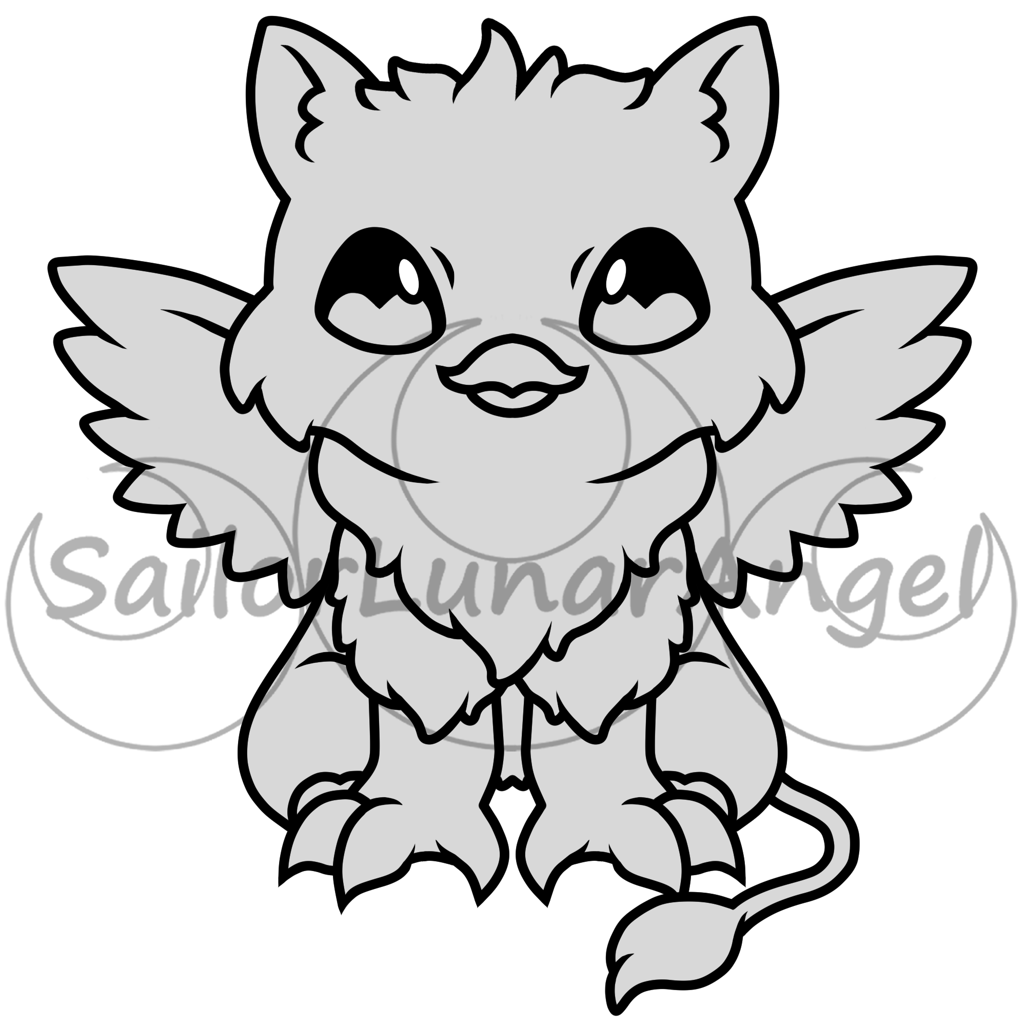 p2u Base - Chibi Griffon by LuluBearDesigns on DeviantArt