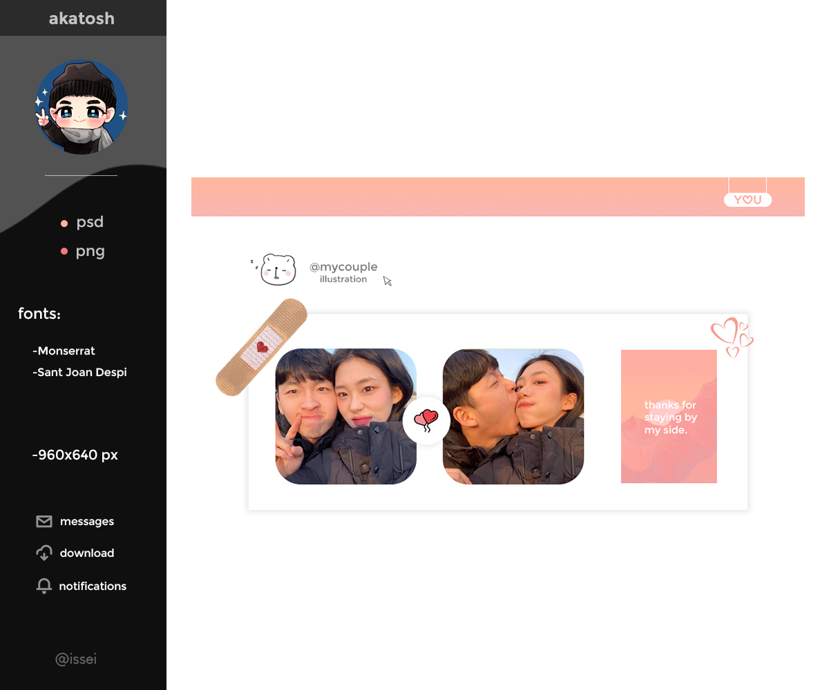 #020 Template friends, couple by_issei by akatosh02 on DeviantArt