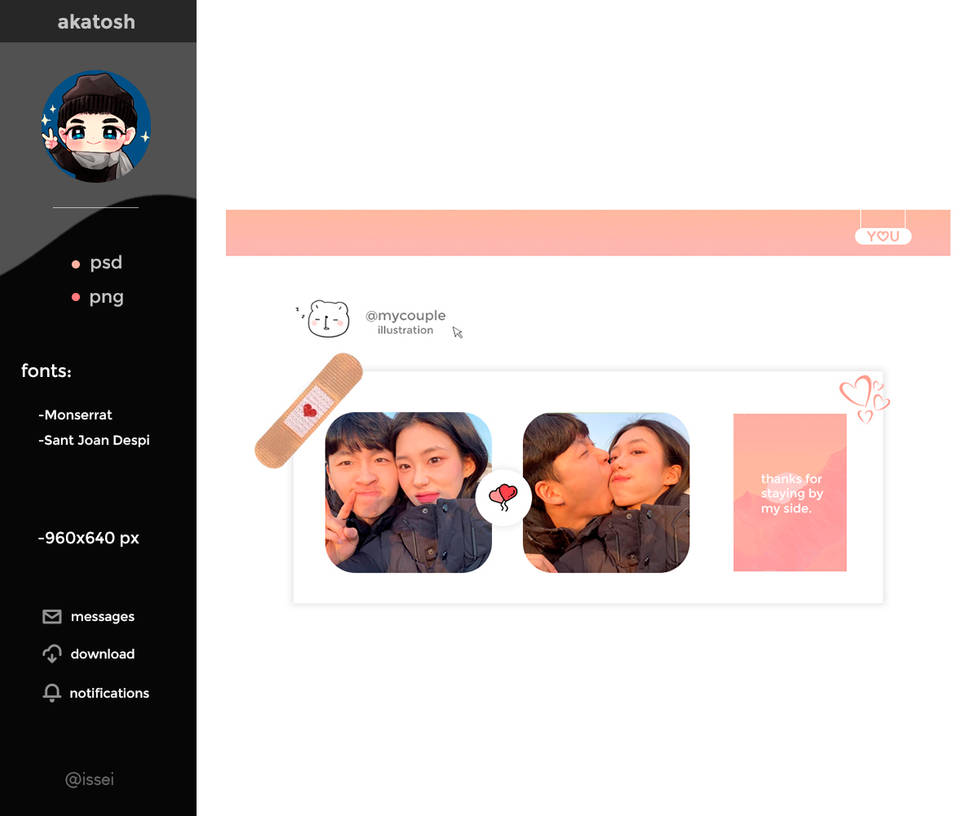 #020 Template friends, couple by_issei by akatosh02 on DeviantArt