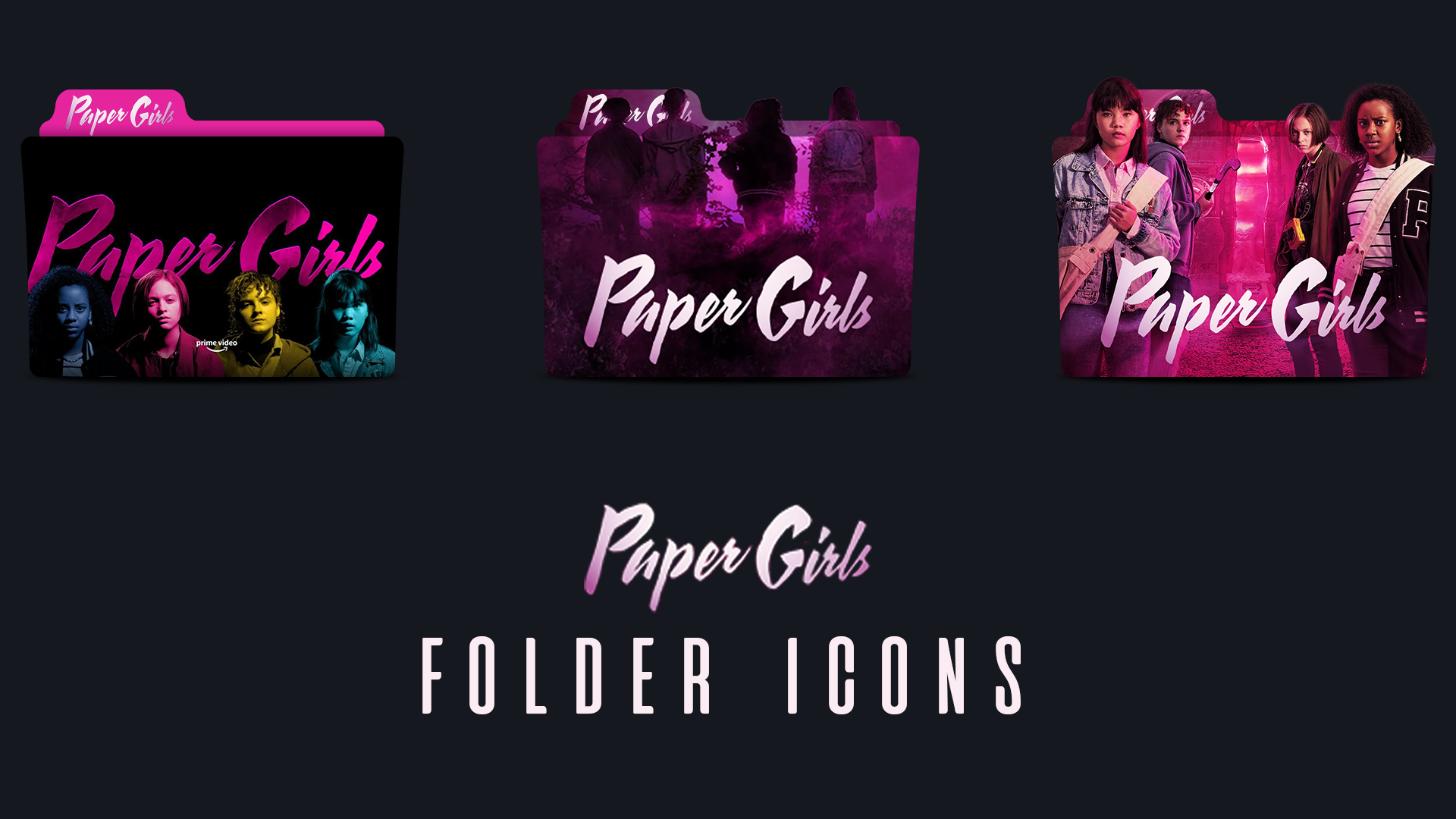 Paper Girls Folder Icons by Whiteline0 on DeviantArt
