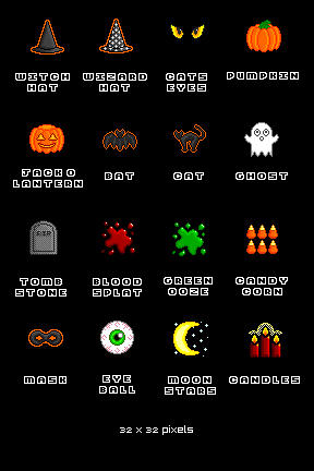 Halloween Icons by sailorsaturn78 on DeviantArt