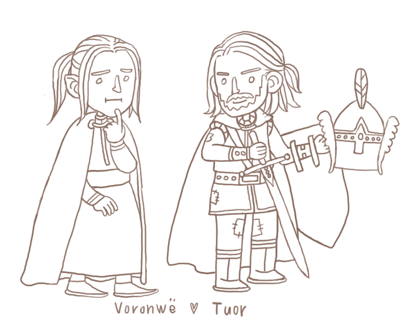 Voronwe and Tuor by girabbit on DeviantArt