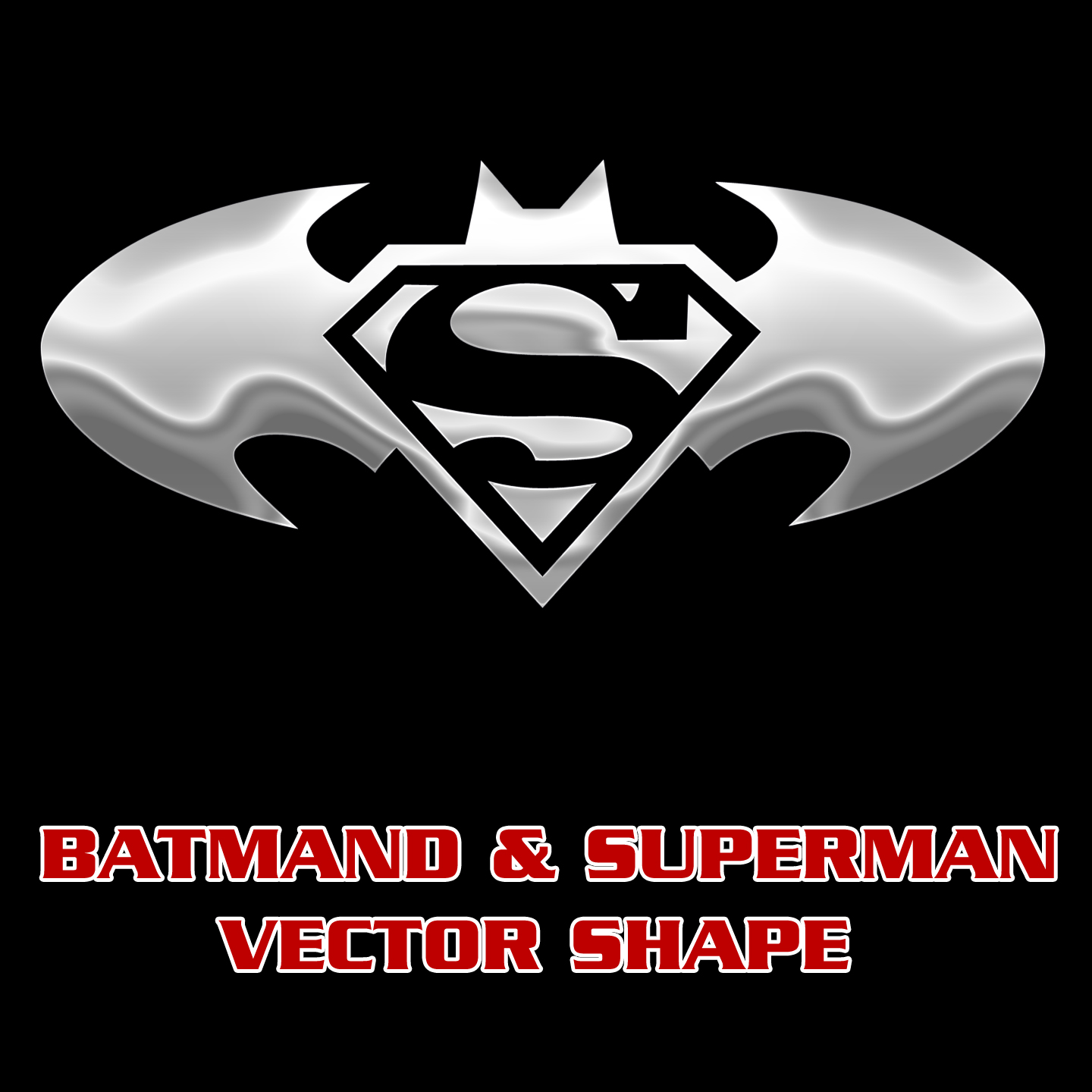 Batman Superman Symbol Outline