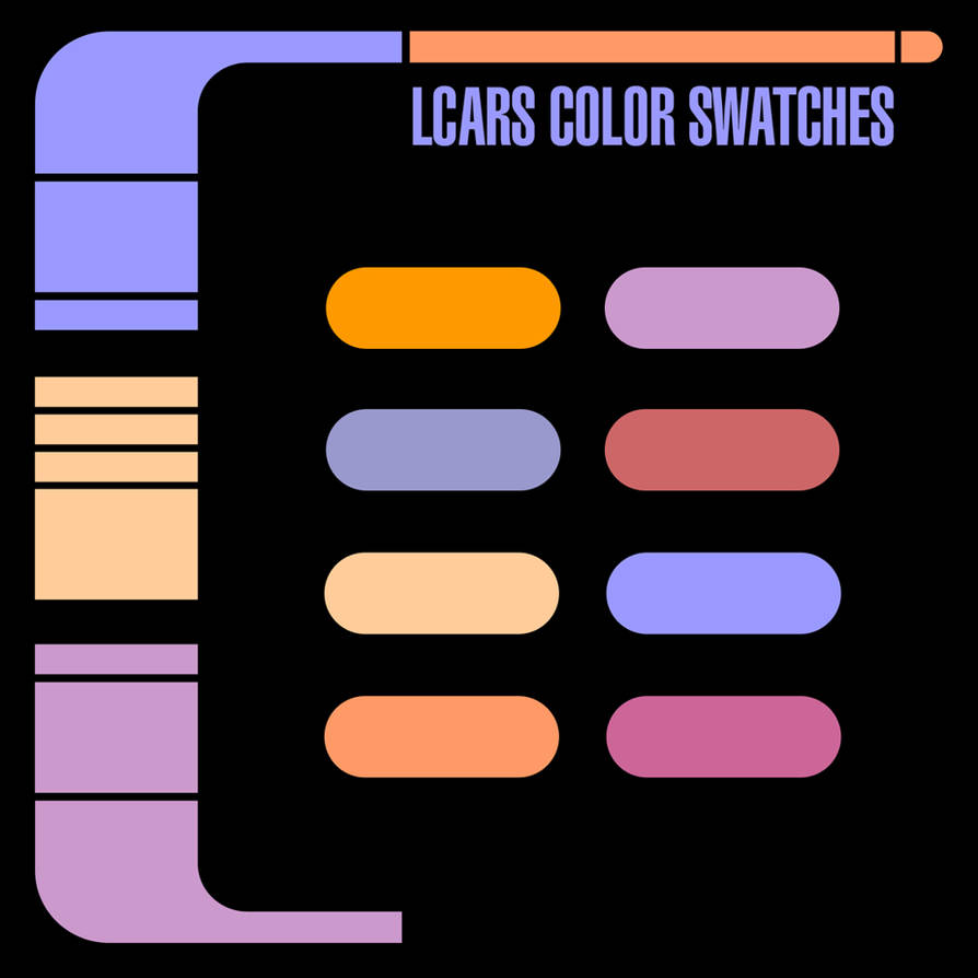 LCARS Color Palette by Retoucher07030 on DeviantArt