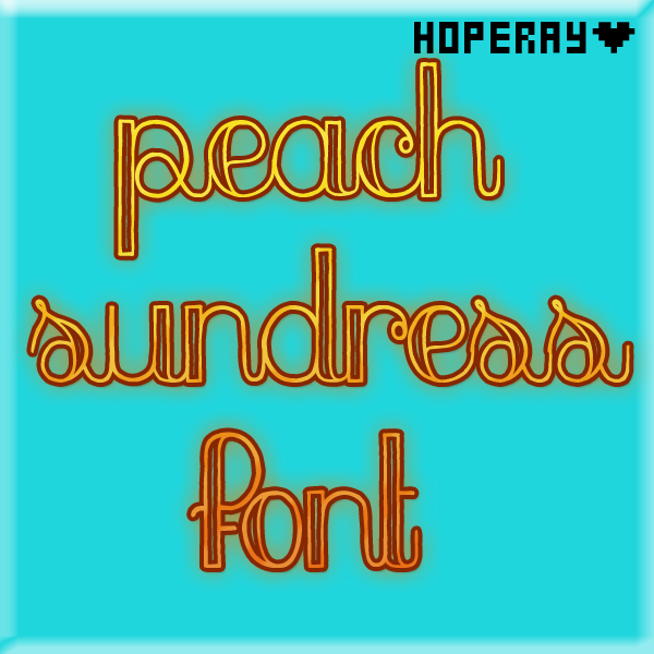 Peach Sundress Font by HopeRayCyrus on DeviantArt