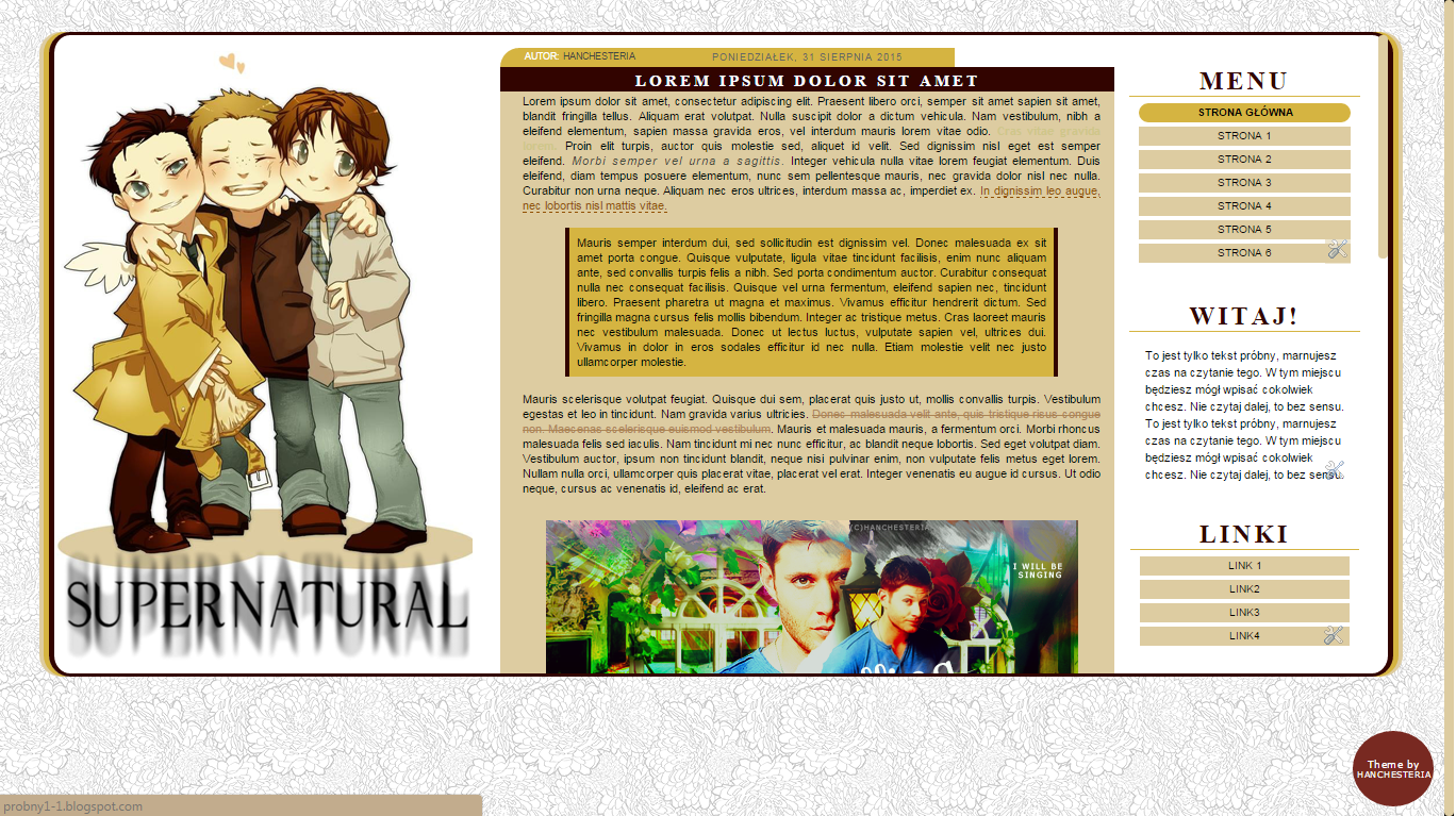 Supernatural (Template) by hanchesteria on DeviantArt