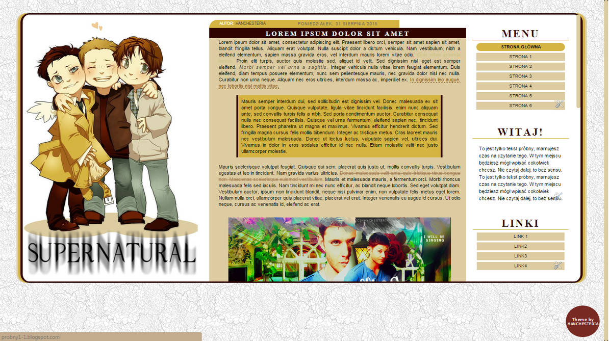 Supernatural (Template) by hanchesteria on DeviantArt